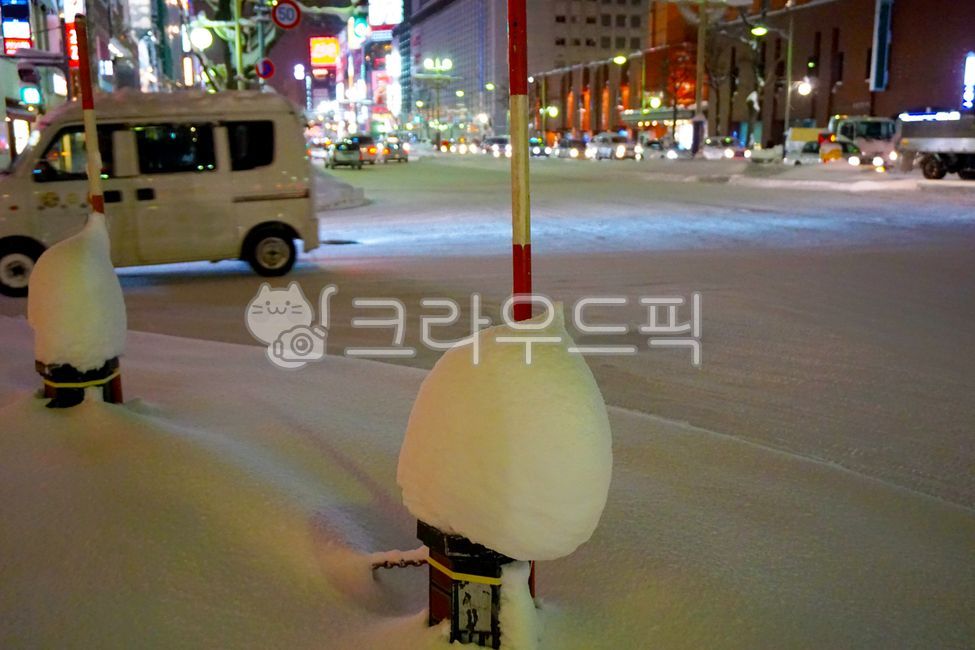 폭설, snow, street, 길거리, 일본, 사진,이미지,일러스트,캘리그라피 - Allen Jeong작가