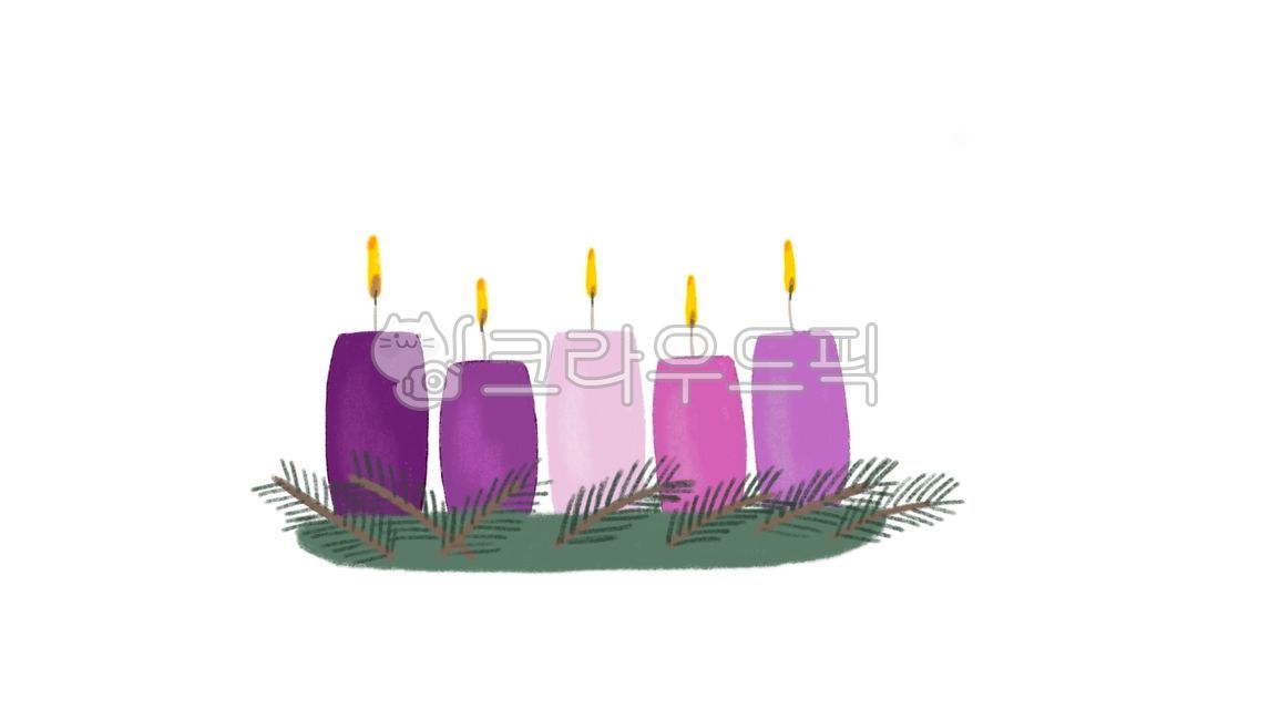 양초, 겨울, 대림절, 크리스마스, 성탄절, 사진,이미지,일러스트,캘리그라피 - 도톨2작가