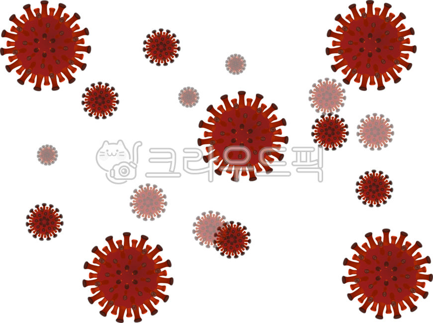 바이러스 코로나 코비드19 돌기 원형 사진이미지일러스트캘리그라피 원프로작가