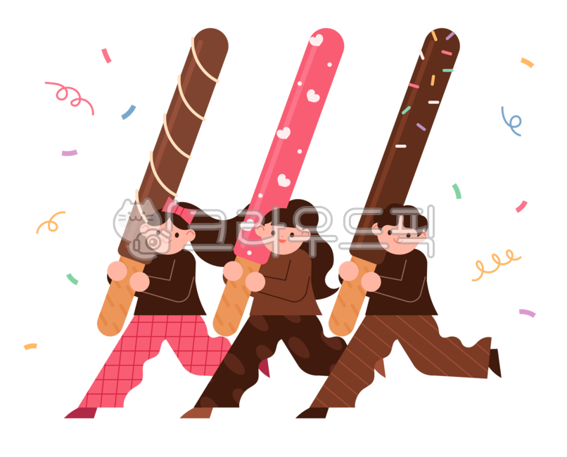 빼빼로데이, 빼빼로, 러브, 로맨틱, 사랑, 사진,이미지,일러스트,캘리그라피 - woocat작가