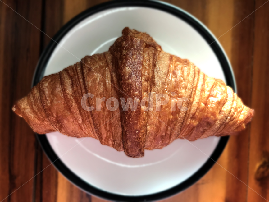 croissant, 크로와상, food, 음식, 빵, 사진,이미지,일러스트,캘리그라피 - 홍슈작가