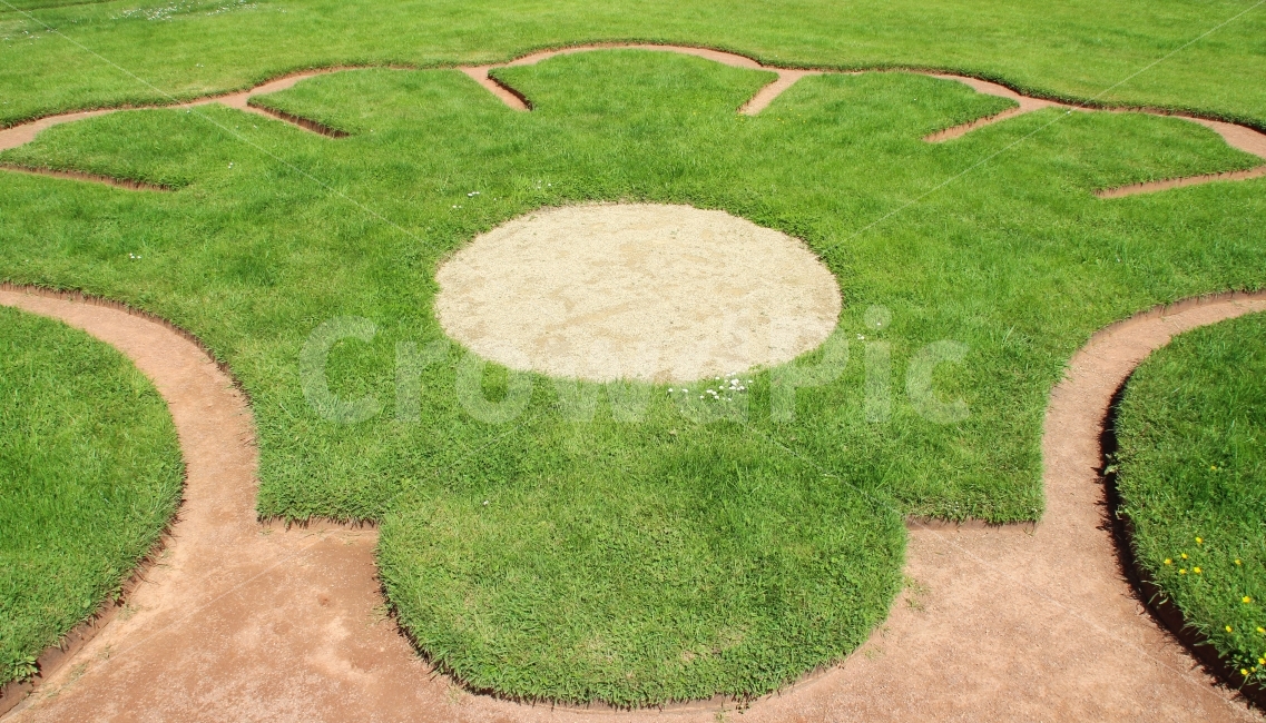 잔디, 정원, 무늬, 문양, 부채꼴, 사진,이미지,일러스트,캘리그라피 - sinsy작가