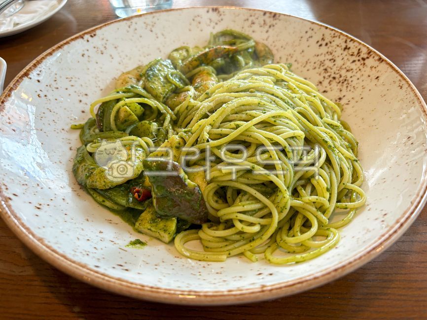 파스타, 바질페스토, 바질페스토파스타, 바질, 스파게티, 사진,이미지,일러스트,캘리그라피 - 스테이둑작가