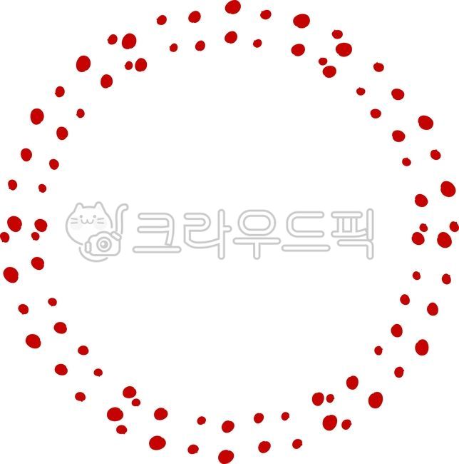 원형테두리, 동그라미, 빨간동그라미, 프레임, 테두리, 사진,이미지,일러스트,캘리그라피 - MacaRongRong작가