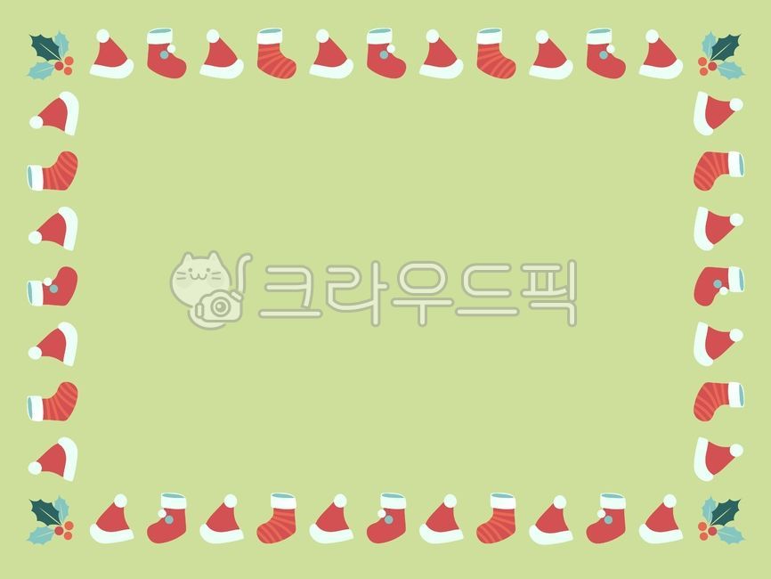 크리스마스 메리크리스마스 테두리 크리스마스프레임 프레임 사진이미지일러스트캘리그라피 Ssunnyd작가