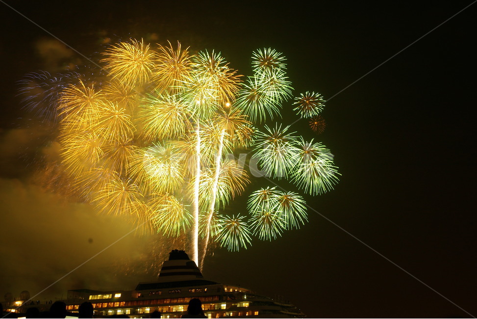 불꽃놀이, 하나비, 불꽃, 축제, 마쯔리, 사진,이미지,일러스트,캘리그라피 - arcas작가