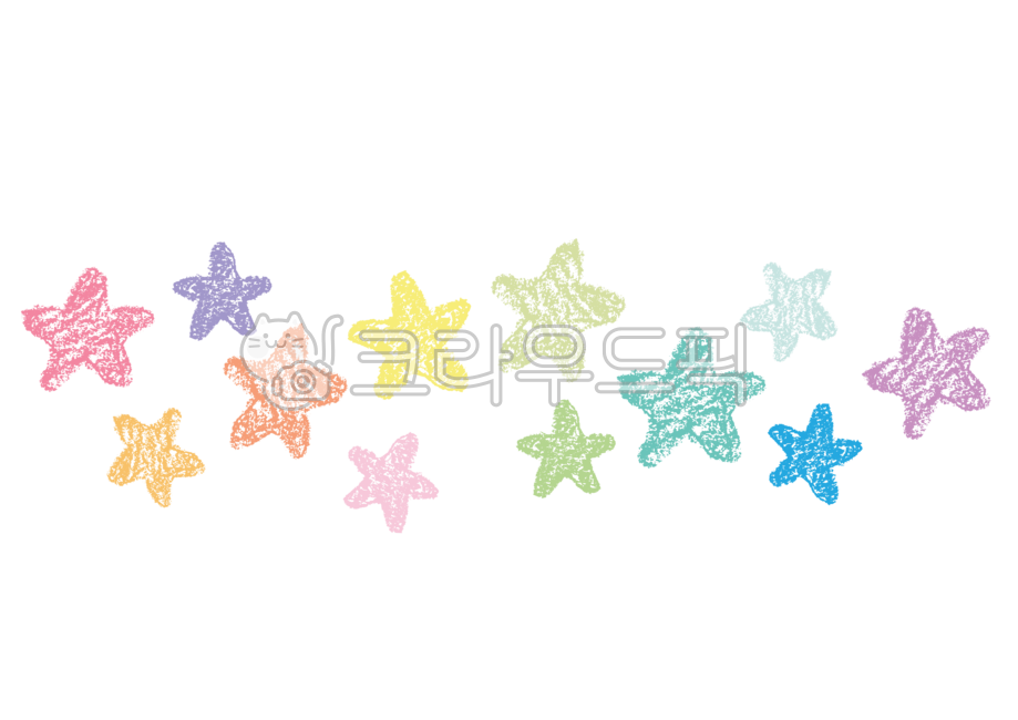 별, 별모양, 별그림, 별손그림, 색연필, 사진,이미지,일러스트,캘리그라피 - green seed작가