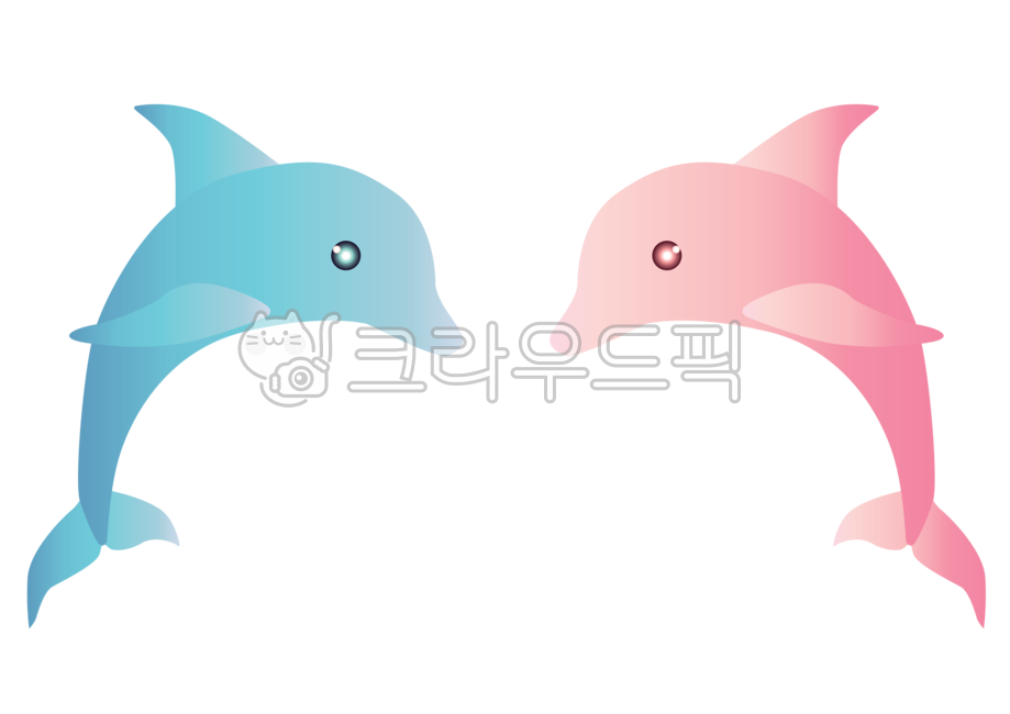 일러스트, illustration, 동물, animal, 돌고래, 사진,이미지,일러스트,캘리그라피 - N221405작가