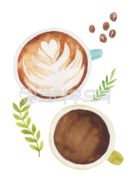 수채화 포스터 배경 백그라운드 수작업 사진이미지일러스트캘리그라피 유자디자인작가