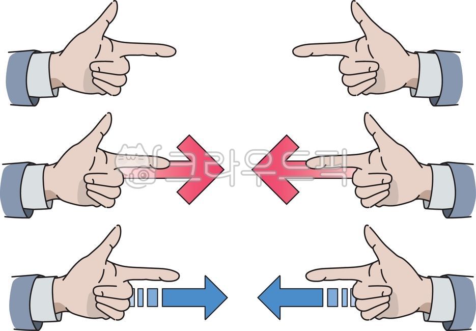 손, hand, go, arrow, 손가락, 사진,이미지,일러스트,캘리그라피 - mifstudio작가