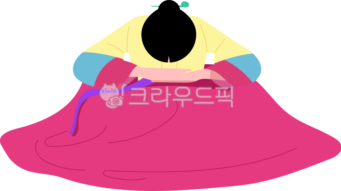 한복입은사람, 한복일러스트, 인사, 명절인사, 새해인사, 사진,이미지,일러스트,캘리그라피 - 초코렛뜨작가