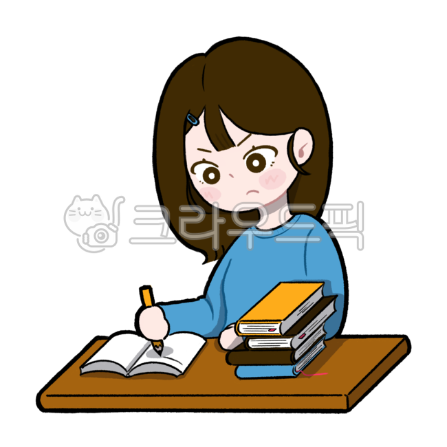 공부하는사람, 학생, 필기, person, reading, 사진,이미지,일러스트,캘리그라피 - sehan작가