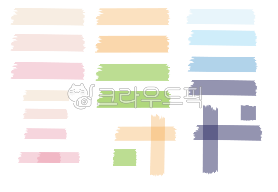 포스트잇 테이프 투명테이프 투명종이 Removebackground 사진이미지일러스트캘리그라피 Even작가