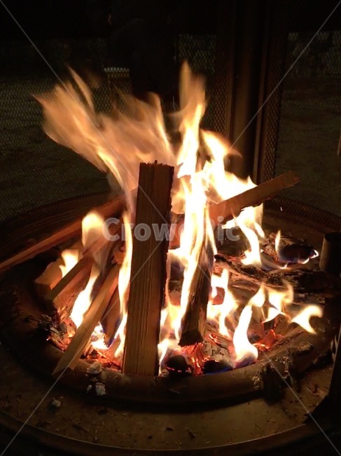 야외, 모닥불, 밤, 야간, 캠프파이어, 사진,이미지,일러스트,캘리그라피 - wnsk작가