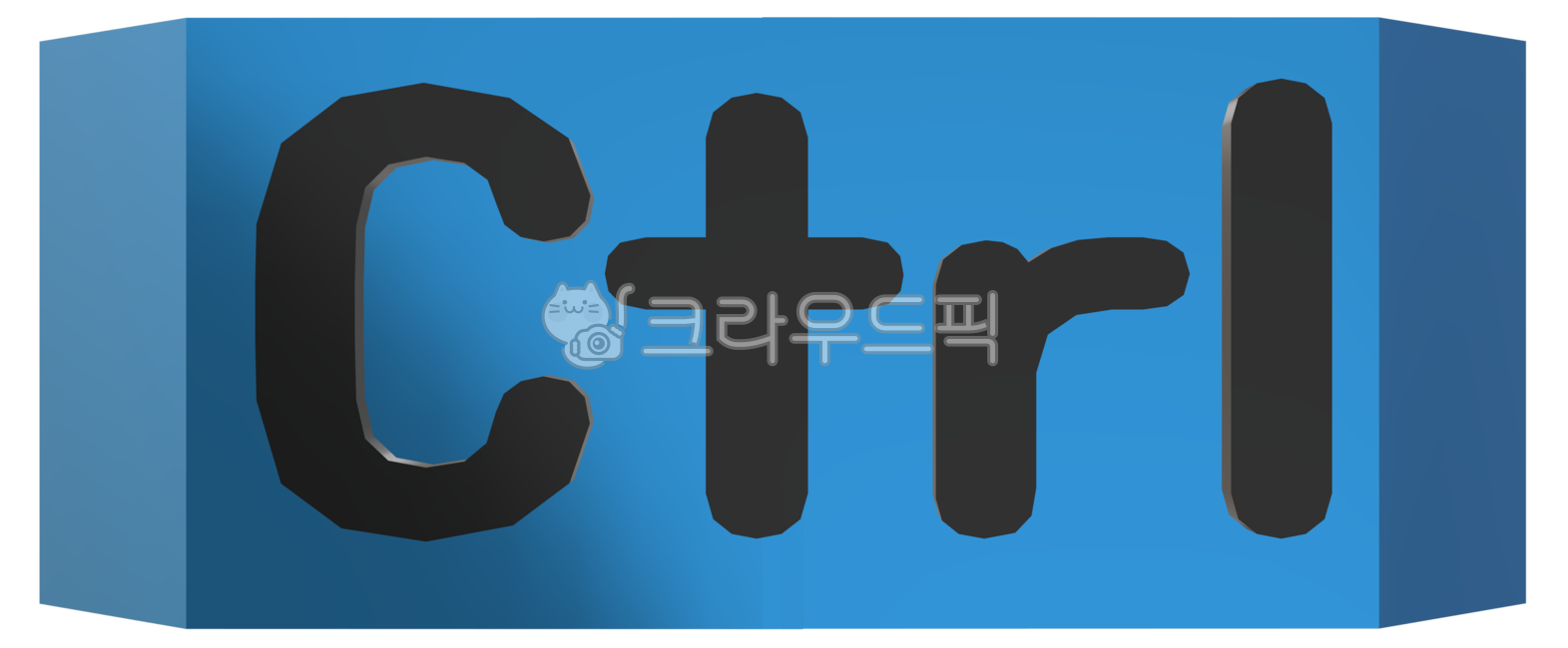 3d, button, 버튼, ctrl, ctrl키, 사진,이미지,일러스트,캘리그라피 - nagne7272작가