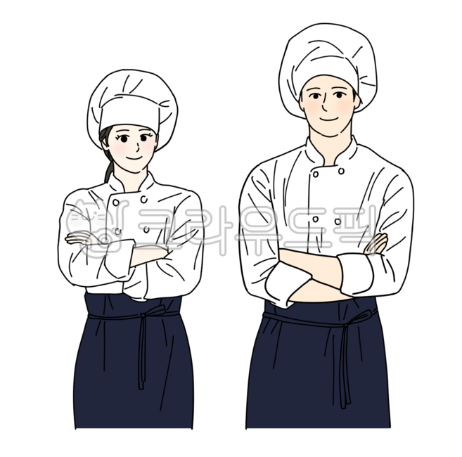 요리사, 사람, chef, 자영업, 여자, 사진,이미지,일러스트,캘리그라피 - 봄봄마밍작가