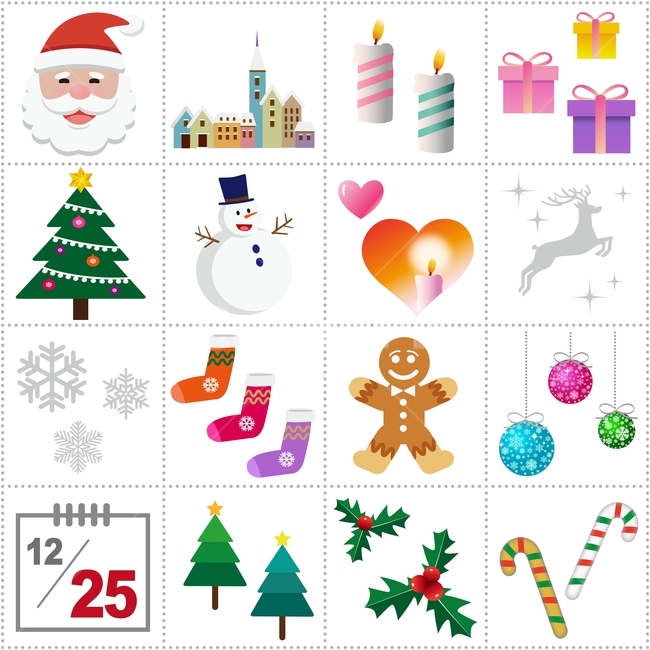 크리스마스, 아이콘, 클립아트, 일러스트레이션, 그래픽, 사진,이미지,일러스트,캘리그라피 - space작가