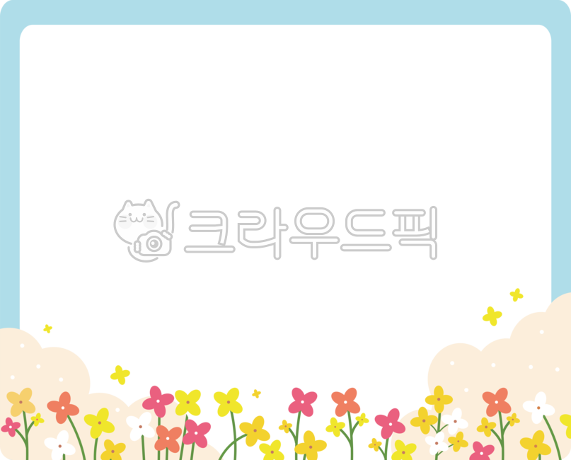 테두리, 프레임, 봄테두리, 봄프레임, 꽃테두리, 사진,이미지,일러스트,캘리그라피 - Anyum작가