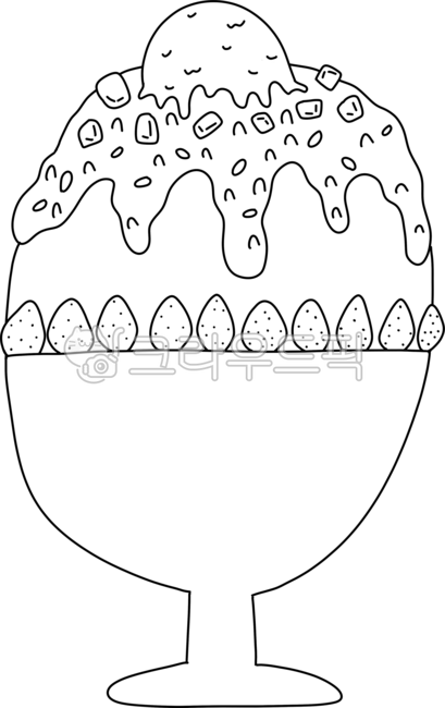 빙수, 아이스크림, 일러스트, 그림, 빙수그림, 사진,이미지,일러스트,캘리그라피 - navisky작가
