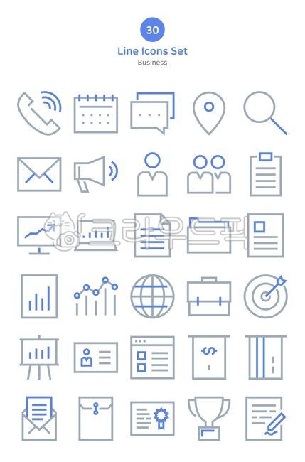 라인아이콘, 비즈니스, 벡터, 아이콘세트, 라인, 사진,이미지,일러스트,캘리그라피 - 유자디자인작가