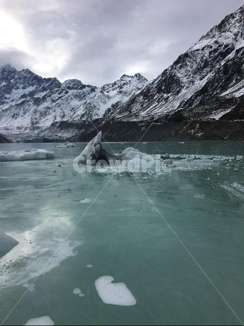 강, 뉴질랜드, 빙하, 산, 계곡, 사진,이미지,일러스트,캘리그라피 - 호리작가