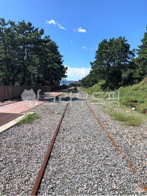 기찻길, traintrack, 레일, rail, 파란하늘, 사진,이미지,일러스트,캘리그라피 - lubki작가