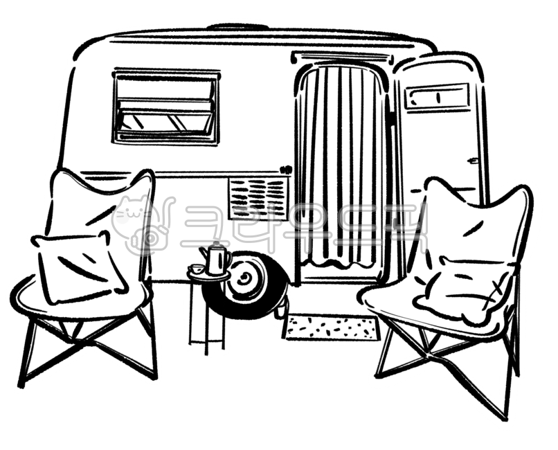 캠핑, 캠핑일러스트, 캠핑카, 소풍, 여행, 사진,이미지,일러스트,캘리그라피 - nanyhome작가