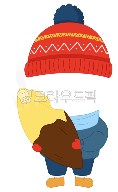 겨울음식 겨울간식 얼굴합성 합성도안 군고구마 사진 이미지 일러스트 캘리그라피 스터 Design작가