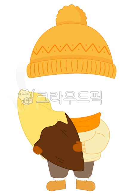 겨울음식 겨울간식 얼굴합성 합성도안 군고구마 사진 이미지 일러스트 캘리그라피 스터 Design작가