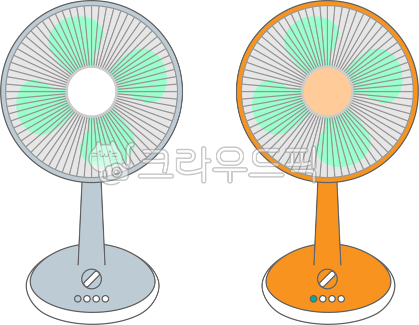 선풍기 여름 바람 시원함 전자제품 사진이미지일러스트캘리그라피 스트로크제이작가