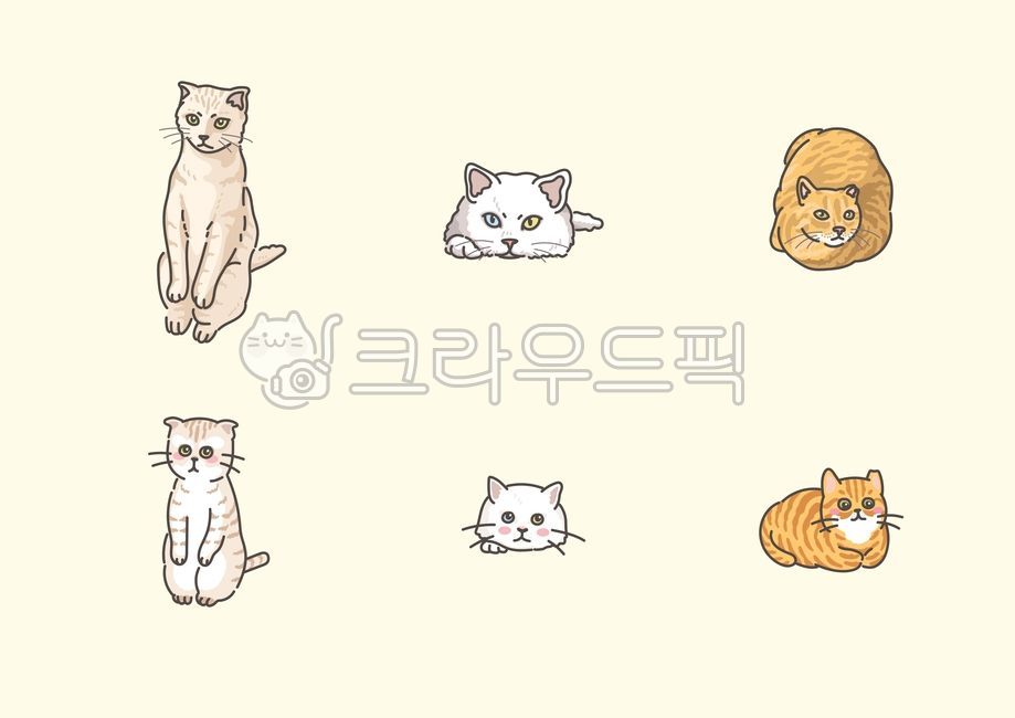cat, pet, cute, drawing, animal, 사진,이미지,일러스트,캘리그라피 - Ylangillust작가