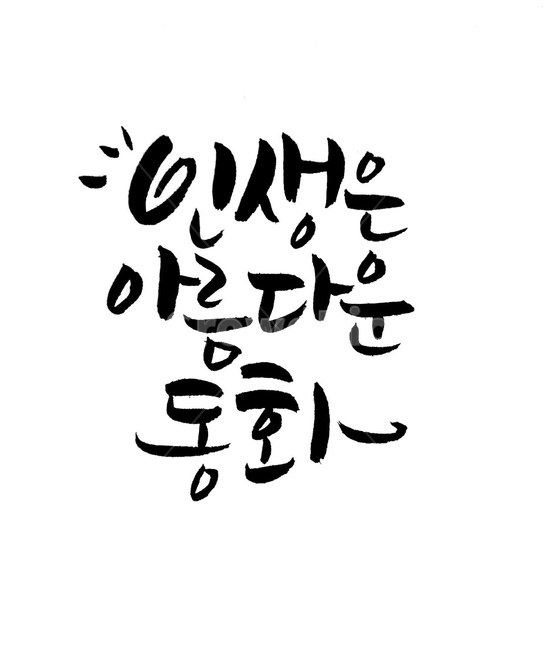 캘리그라피, calligraphy, 인생, 아름다운동화, 좋은글, 사진,이미지,일러스트,캘리그라피 - alicecalli작가