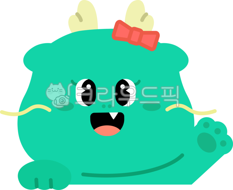 청룡, 용, 갑진년, 청룡캐릭터, 푸른용, 사진,이미지,일러스트,캘리그라피 - Anyum작가