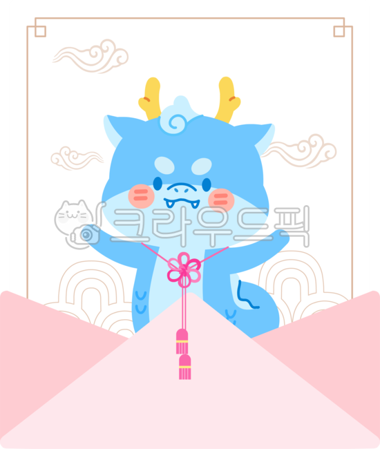 청룡, 갑진년, 푸른용, 2024, 새해, 사진,이미지,일러스트,캘리그라피 - jinseo작가