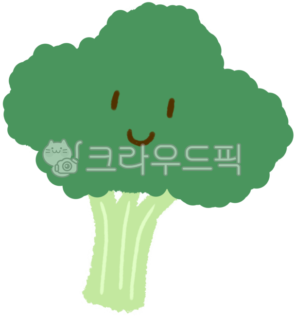 브로콜리 브로콜리일러스트 브로콜리그림 브로콜리캐릭터 브로콜리스티커 사진이미지일러스트캘리그라피 솜솜달작가