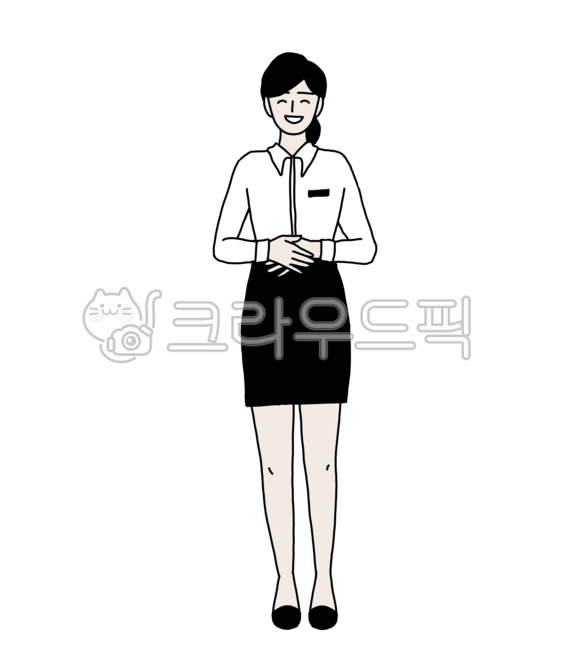 종업원, 직원, 서비스, 일러스트, 아르바이트, 사진,이미지,일러스트,캘리그라피 - B00작가