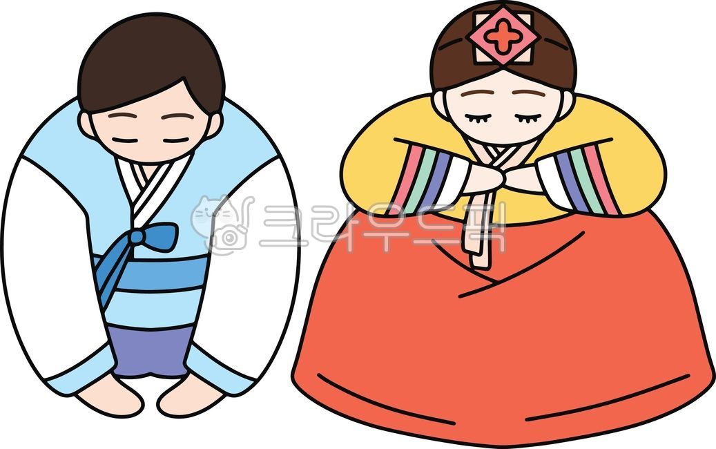 새해, 인사, 절, 큰절, 카드, 사진,이미지,일러스트,캘리그라피 - 앤스파크작가