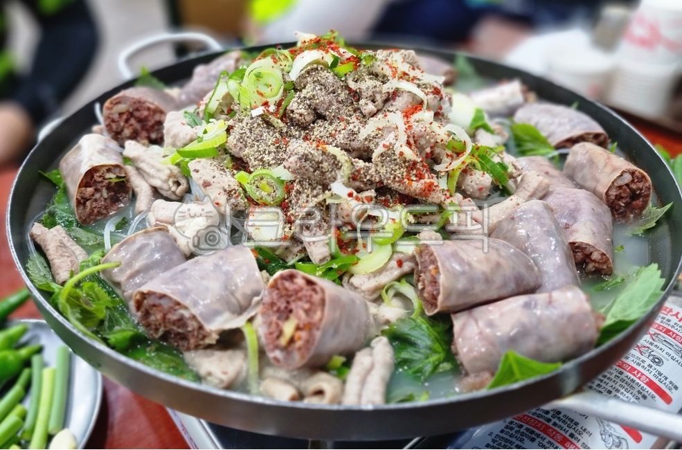 순대, 순대곱창, 곱창전골, 곱창, 순대곱창전골, 사진,이미지,일러스트,캘리그라피 - 양나무작가