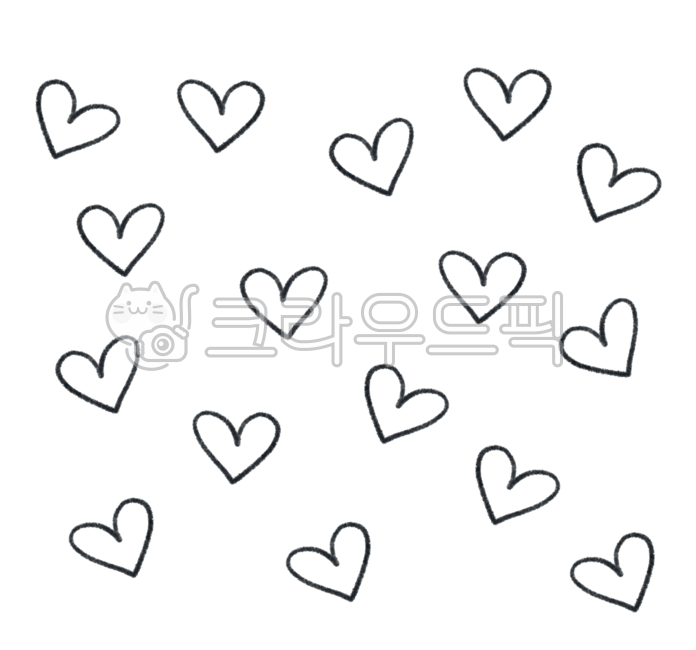 하트일러스트 하트컬러링 하트색칠 하트패턴 하트꾸미기 사진이미지일러스트캘리그라피 Liezli작가