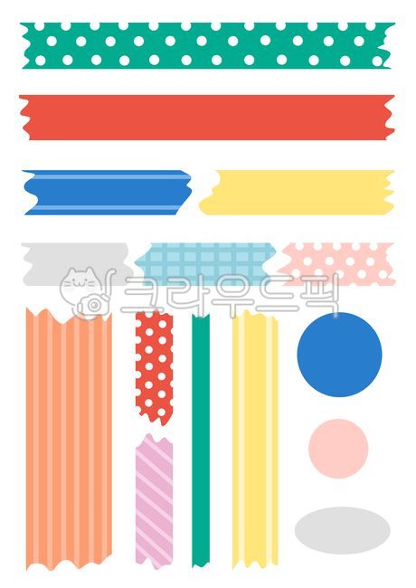 테이프 스카치테이프 스티커 무늬테이프 패턴 사진이미지일러스트캘리그라피 Good Smile작가