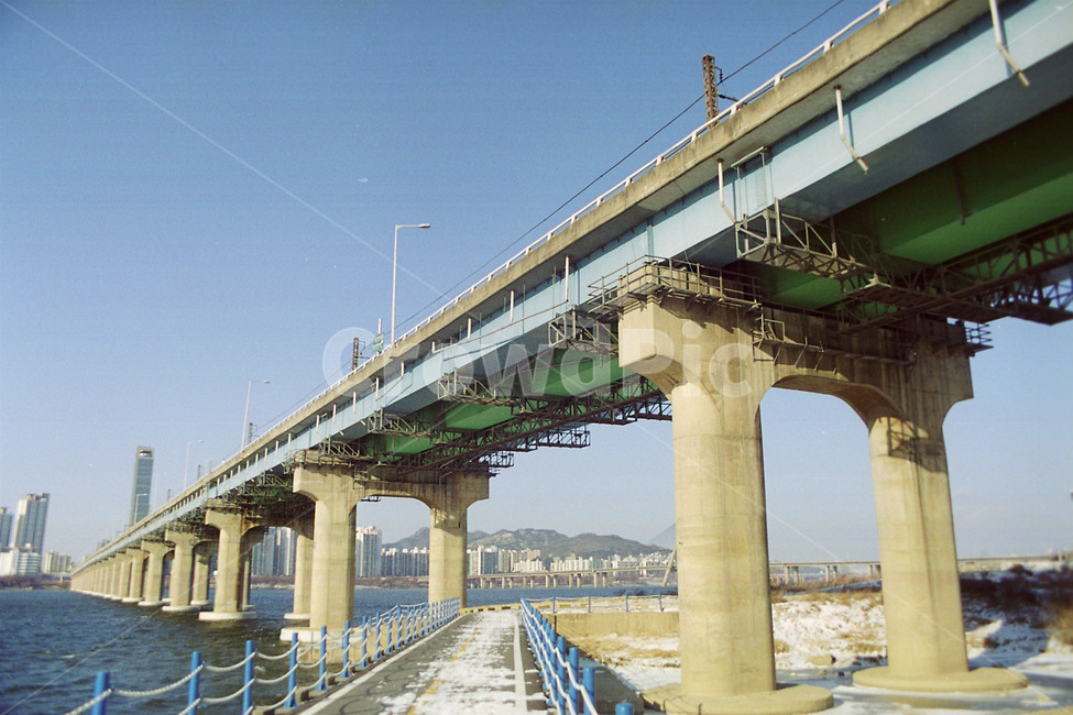 잠실철교, 다리, 한강, 철교, 지하철, 사진,이미지,일러스트,캘리그라피 - wnsk작가