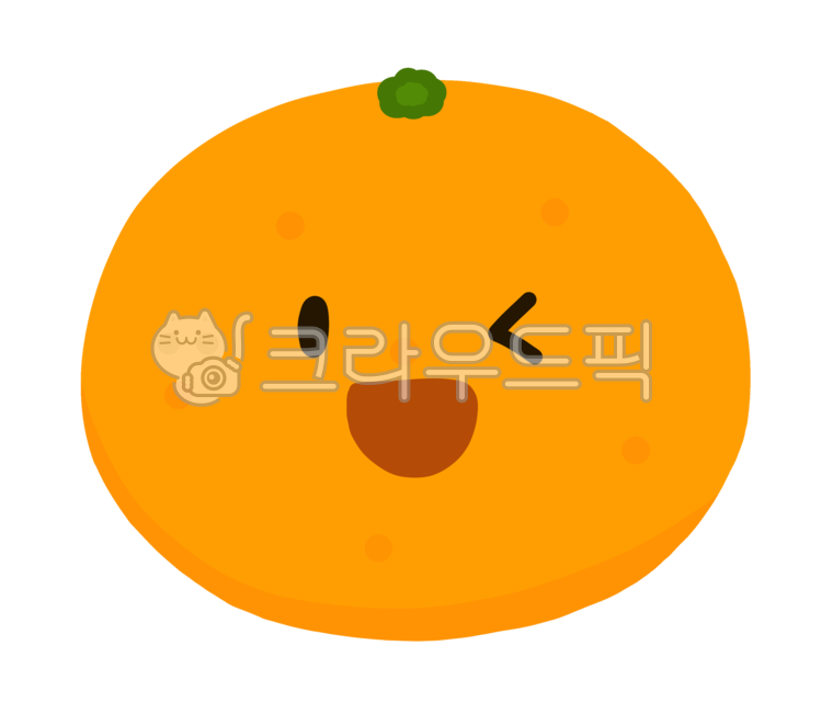 귤, 귤일러스트, 귤그림, 과일일러스트, 주황색, 사진,이미지,일러스트,캘리그라피 - Cozu작가