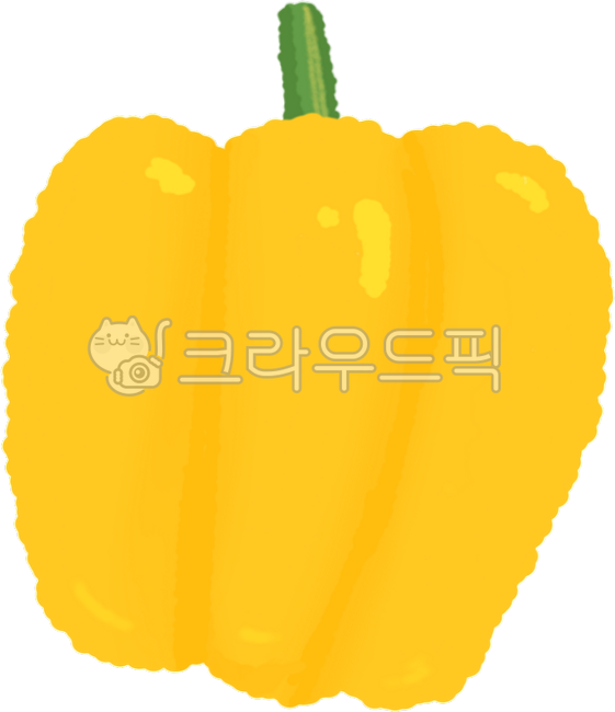 파프리카 파프리카일러스트 파프리카그림 파브리카모양 채소 사진이미지일러스트캘리그라피 효푸작가