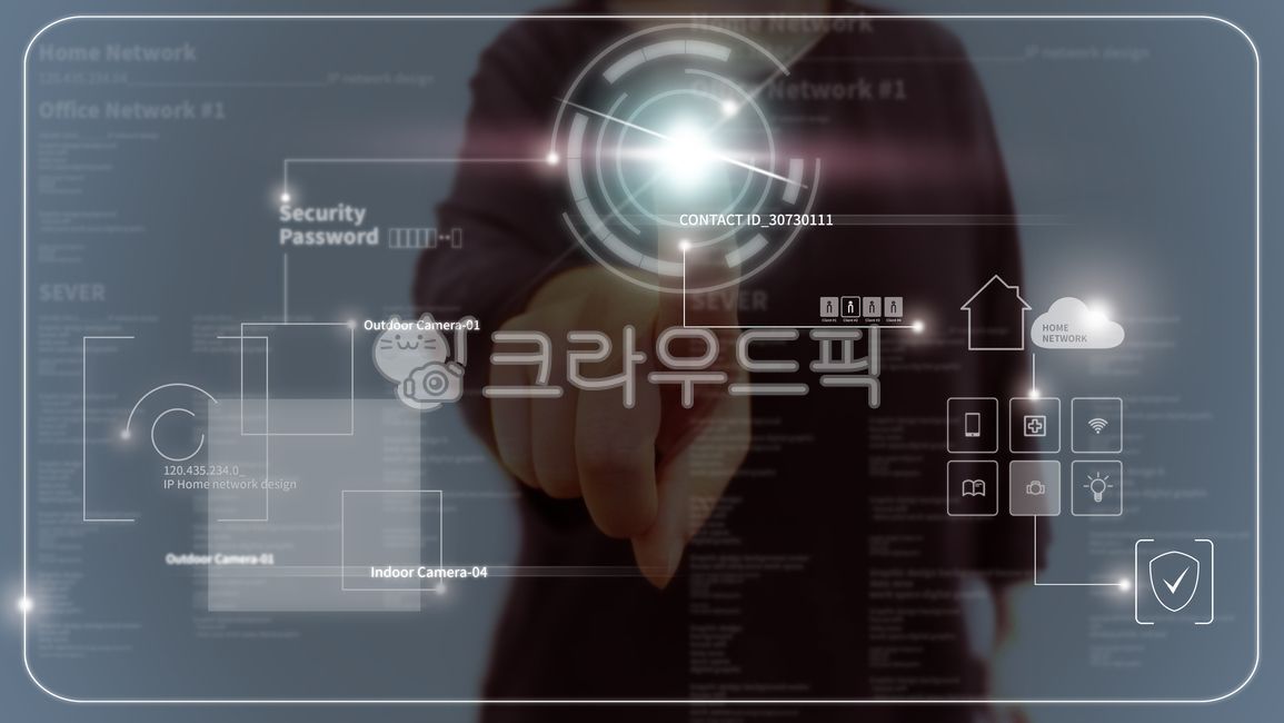 iot, 홈, 보안, 시큐리티, 스마트, 사진,이미지,일러스트,캘리그라피 - tunasalmon작가