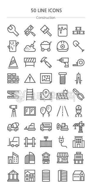 라인아이콘, 벡터, 아이콘, 세트, 라인, 사진,이미지,일러스트,캘리그라피 - 유자디자인작가