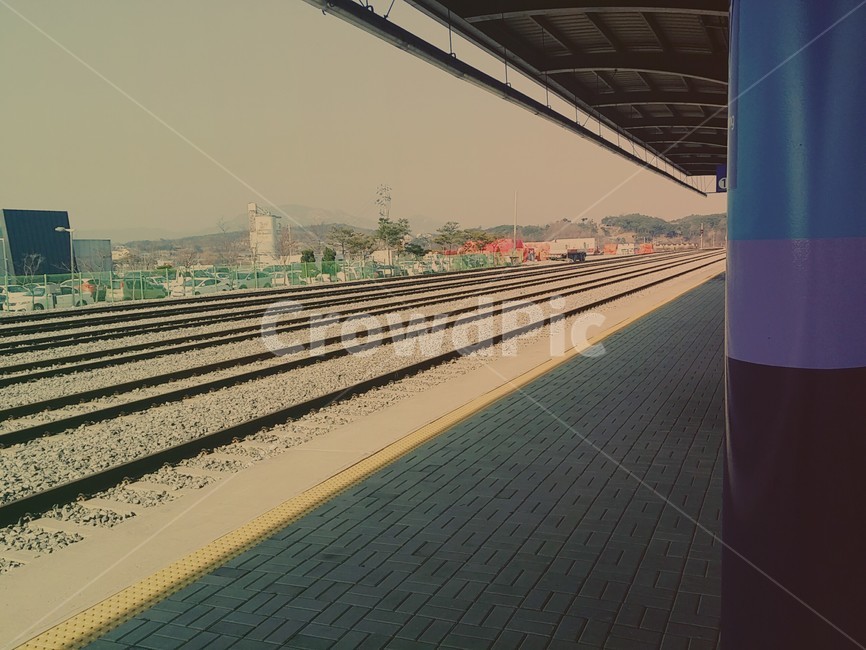 기찻길, 레일, 기차, 시골, 조용, 사진,이미지,일러스트,캘리그라피 - YABBY작가