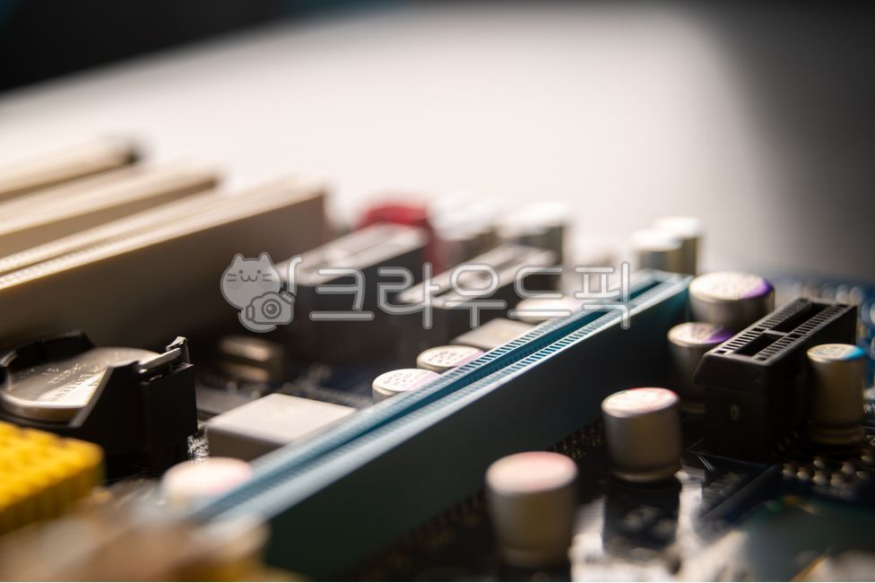 컴퓨터 마더보드 보드 회로 기판 사진이미지일러스트캘리그라피 재로미작가