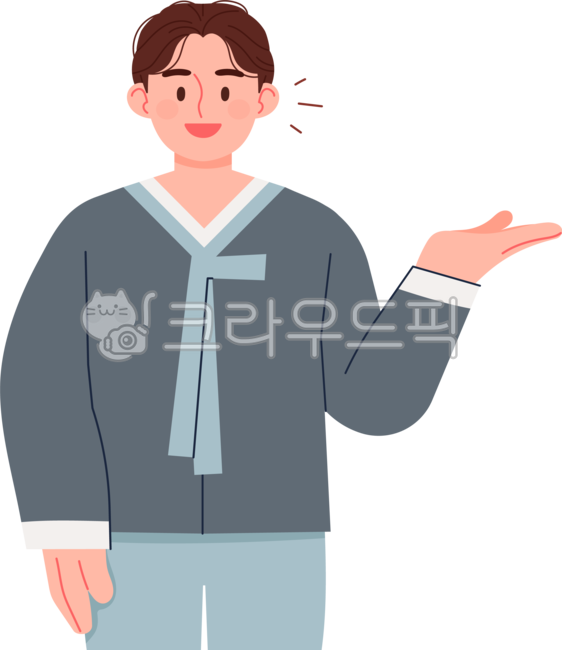 추석, 한복, 설날, 명절, 캐릭터, 사진,이미지,일러스트,캘리그라피 - woocat작가