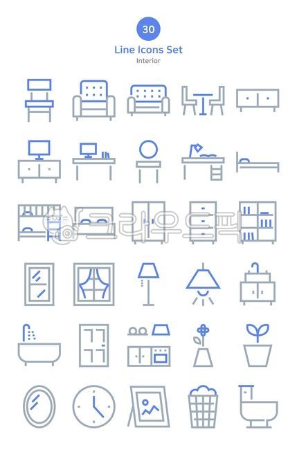 라인아이콘, 비즈니스, 벡터, 아이콘세트, 라인, 사진,이미지,일러스트,캘리그라피 - 유자디자인작가