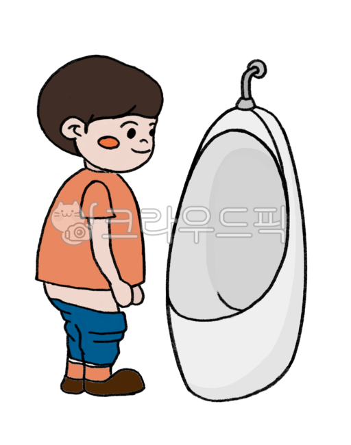 변기, 소변기, 오줌, 배변활동, 어린이집, 사진,이미지,일러스트,캘리그라피 - dallang작가